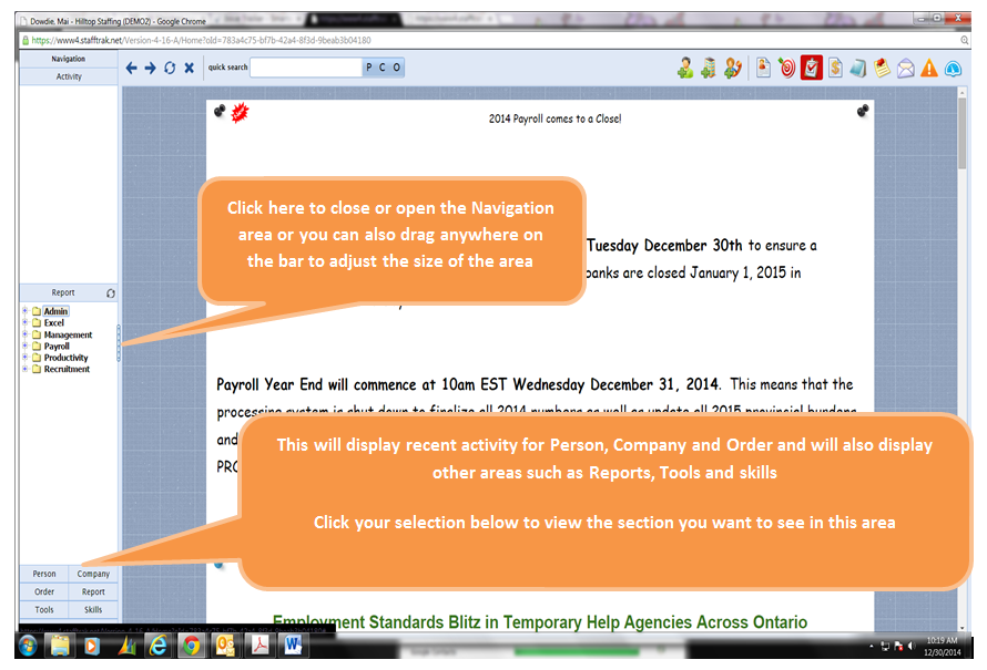 Basic Stafftrak Training Documentation – HelpMe